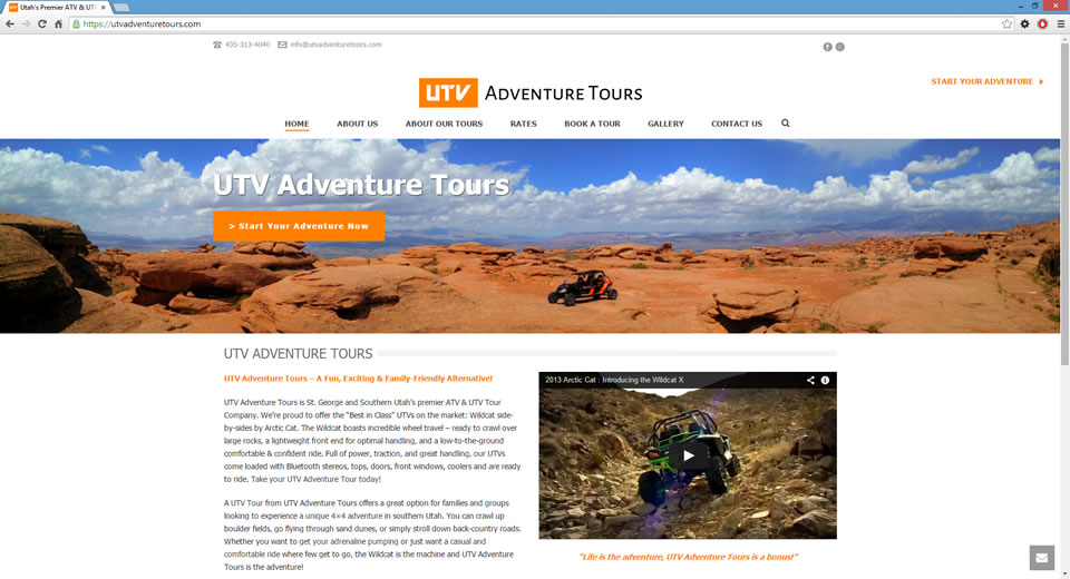 UTV Adventure Tours Launches New Website - ATV Tours