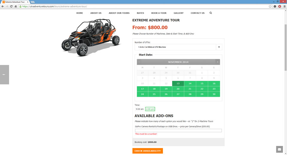 UTV Adventure Tours Launches New Website - ATV Tours